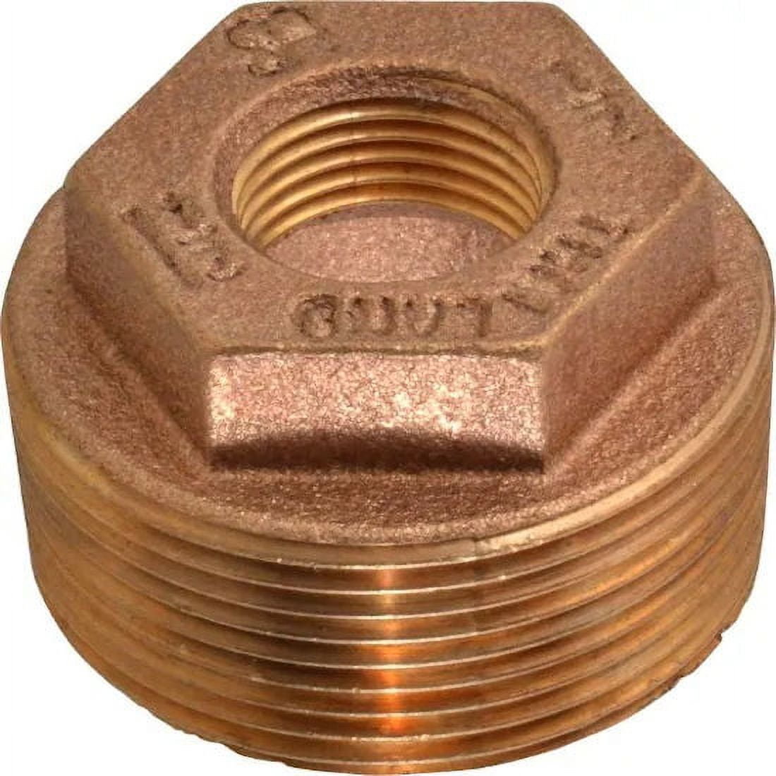 Merit Brass XNL114-2404 Lead Free 1-1/2 x 1/4 in Hex Bushing, Case of ...