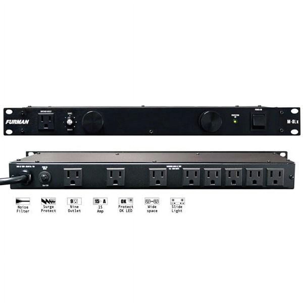 Furman Sound Merit M-8Lx Rack Mount Power Conditioner with Dimmable ...