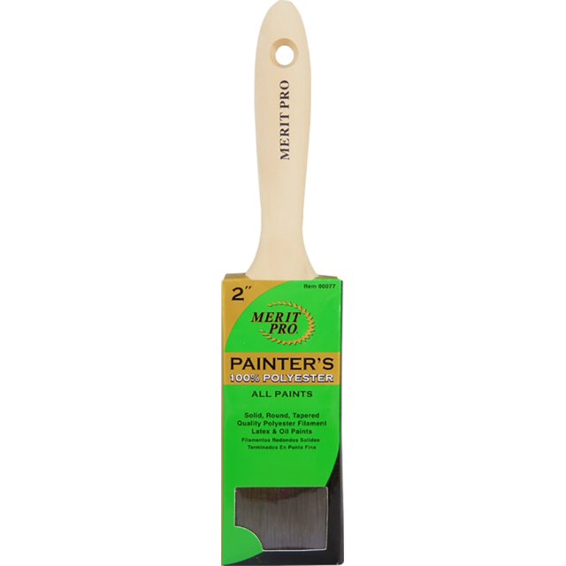 Merit Pro 00077 2" Painter's Professional Beavertail Handle Varnish ...