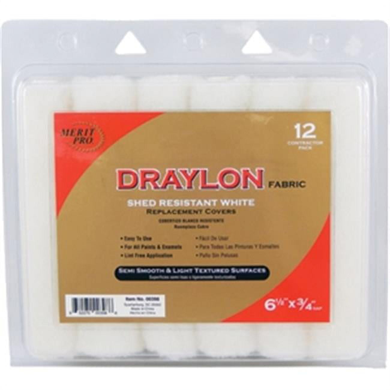 Merit Pro 398 6.5 x 0.75 in. Draylon Mini Roller, 12 Pack - Walmart.com