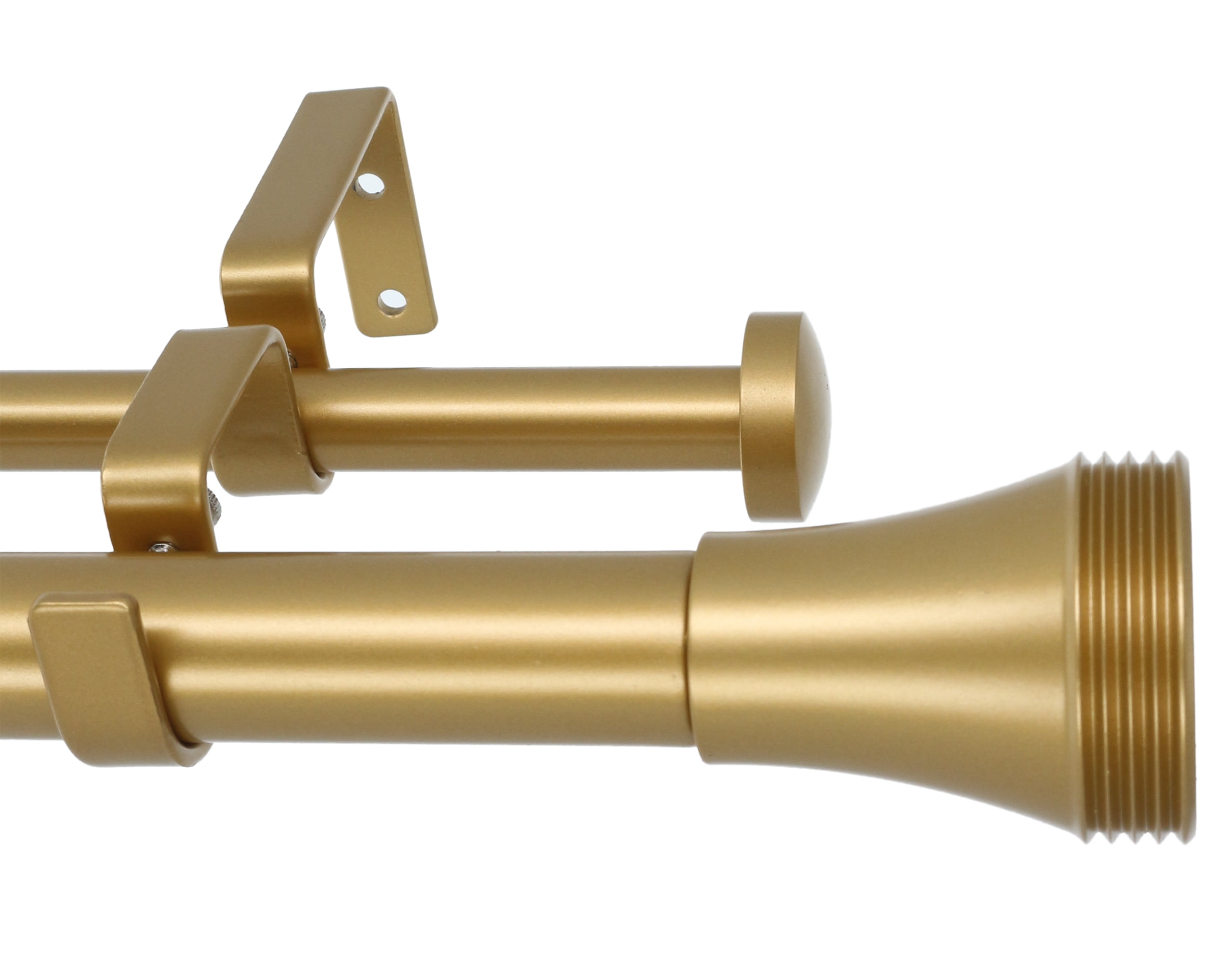Meriville 1-Inch Diameter Ardmore Telescoping Double Window Treatment ...
