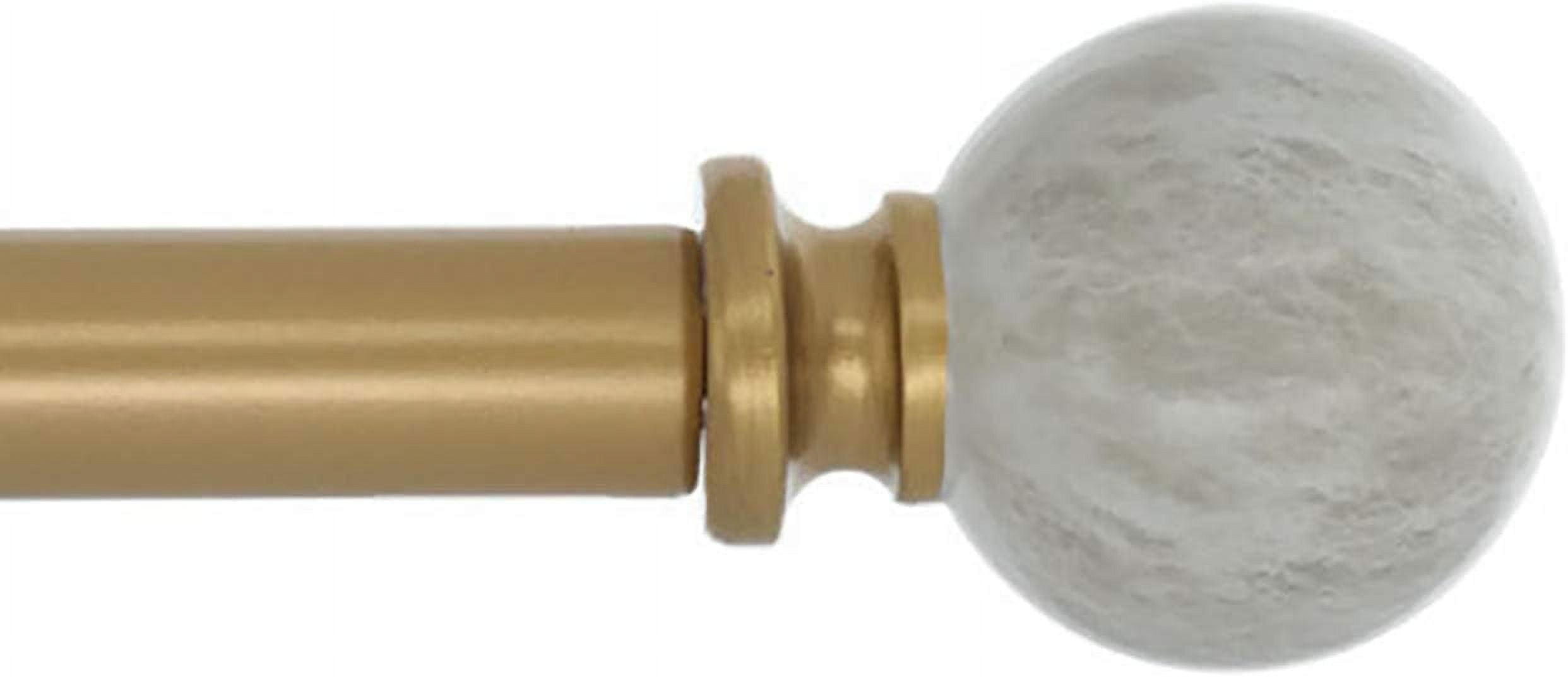 Meriville 1-Inch Diameter Single Window Treatment Curtain Rod, Spanish ...