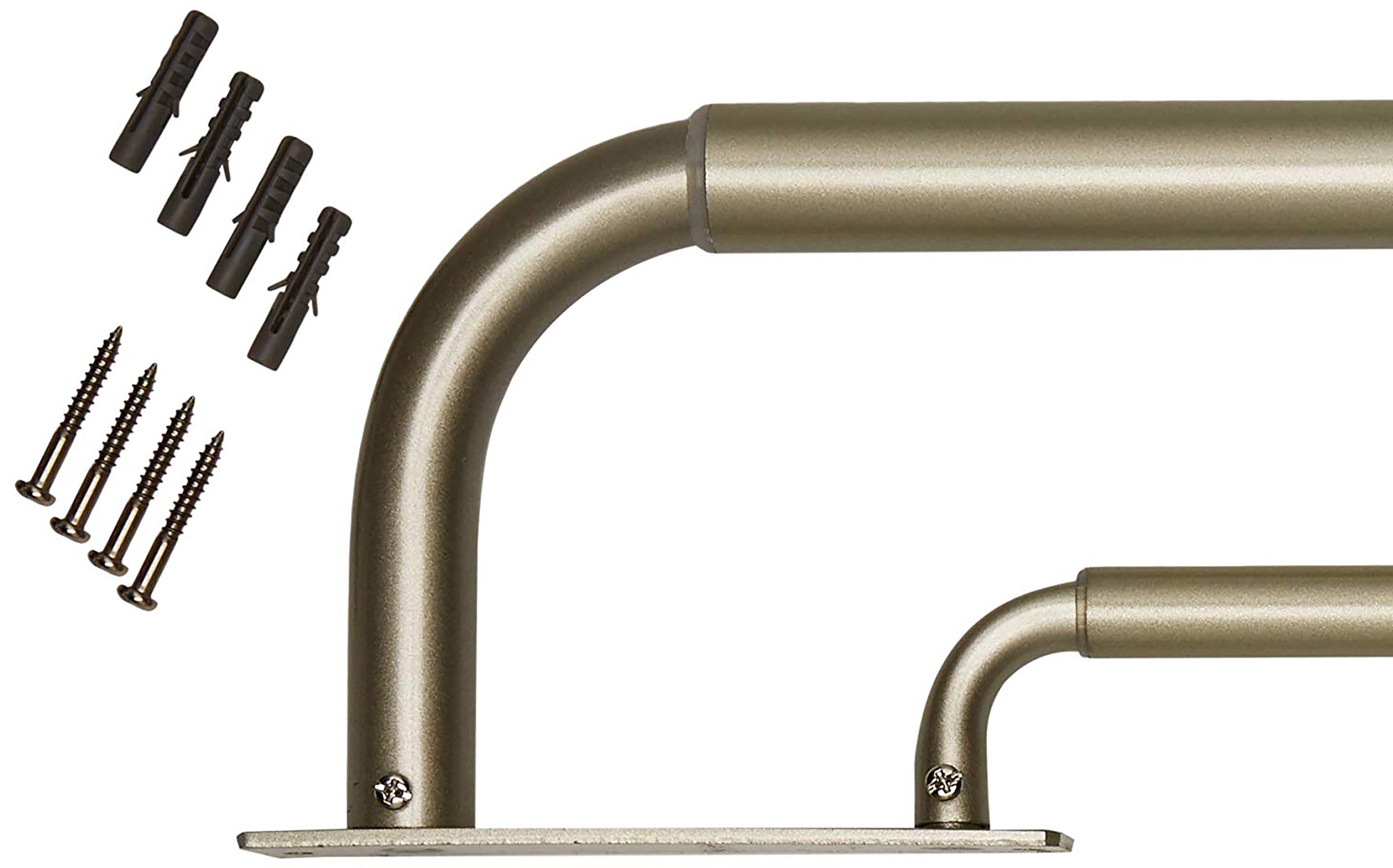 Meriville Double Wrap Around Blackout Curtain Rod Set - 1-inch Diameter ...