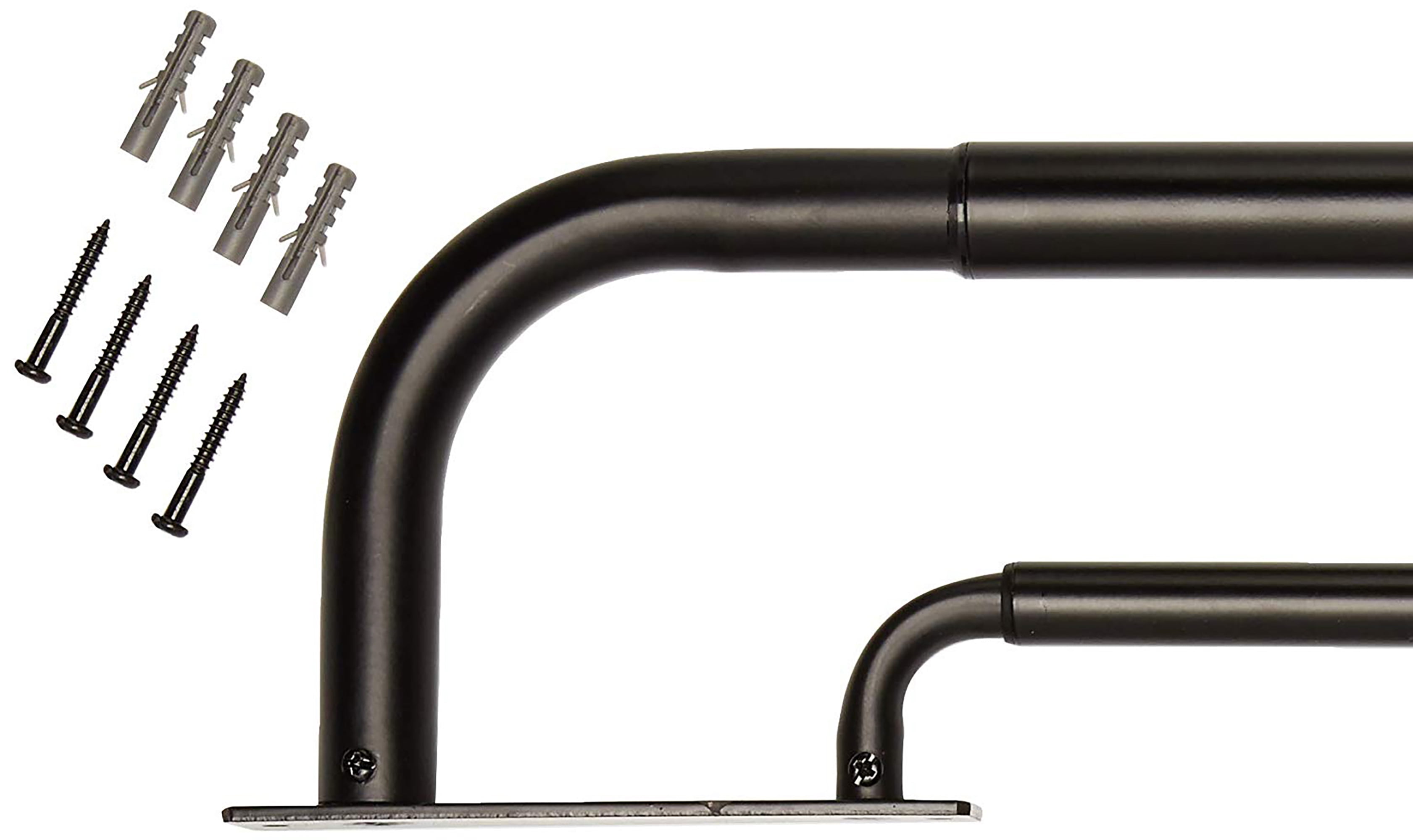 Meriville Double Wrap Around Blackout Curtain Rod Set - 1-inch Diameter ...