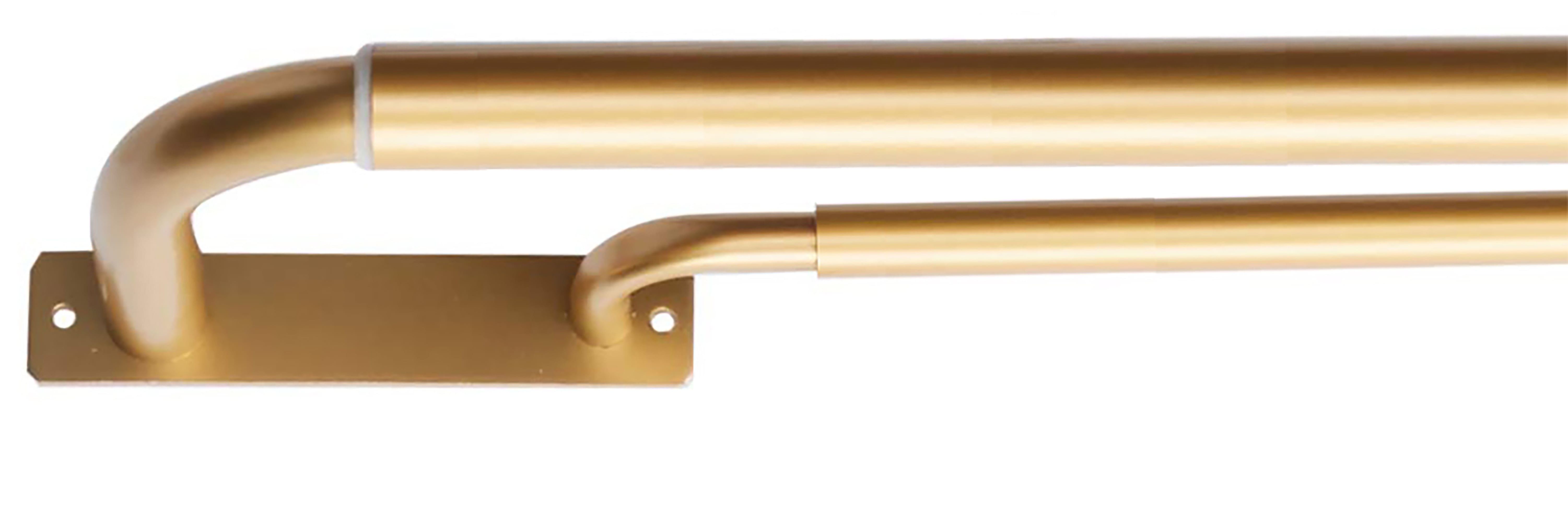 Meriville Double Wrap Around Blackout Curtain Rod Set - 1-inch Diameter ...