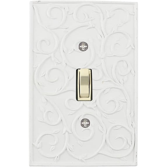 Meriville French Scroll 1 Toggle Wallplate, Single Switch Electrical ...