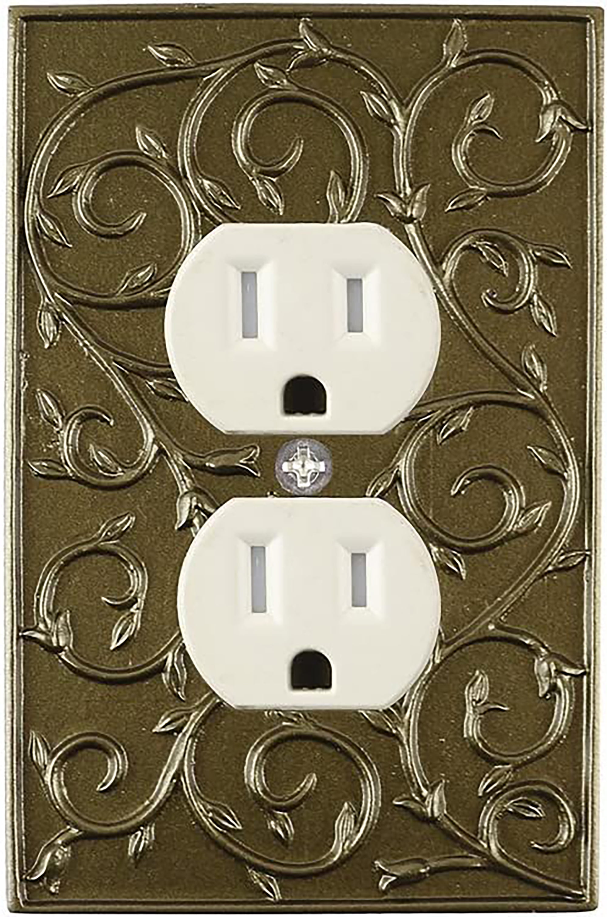 Meriville French Scroll Electrical Outlet Wall Plate Cover, Hand ...