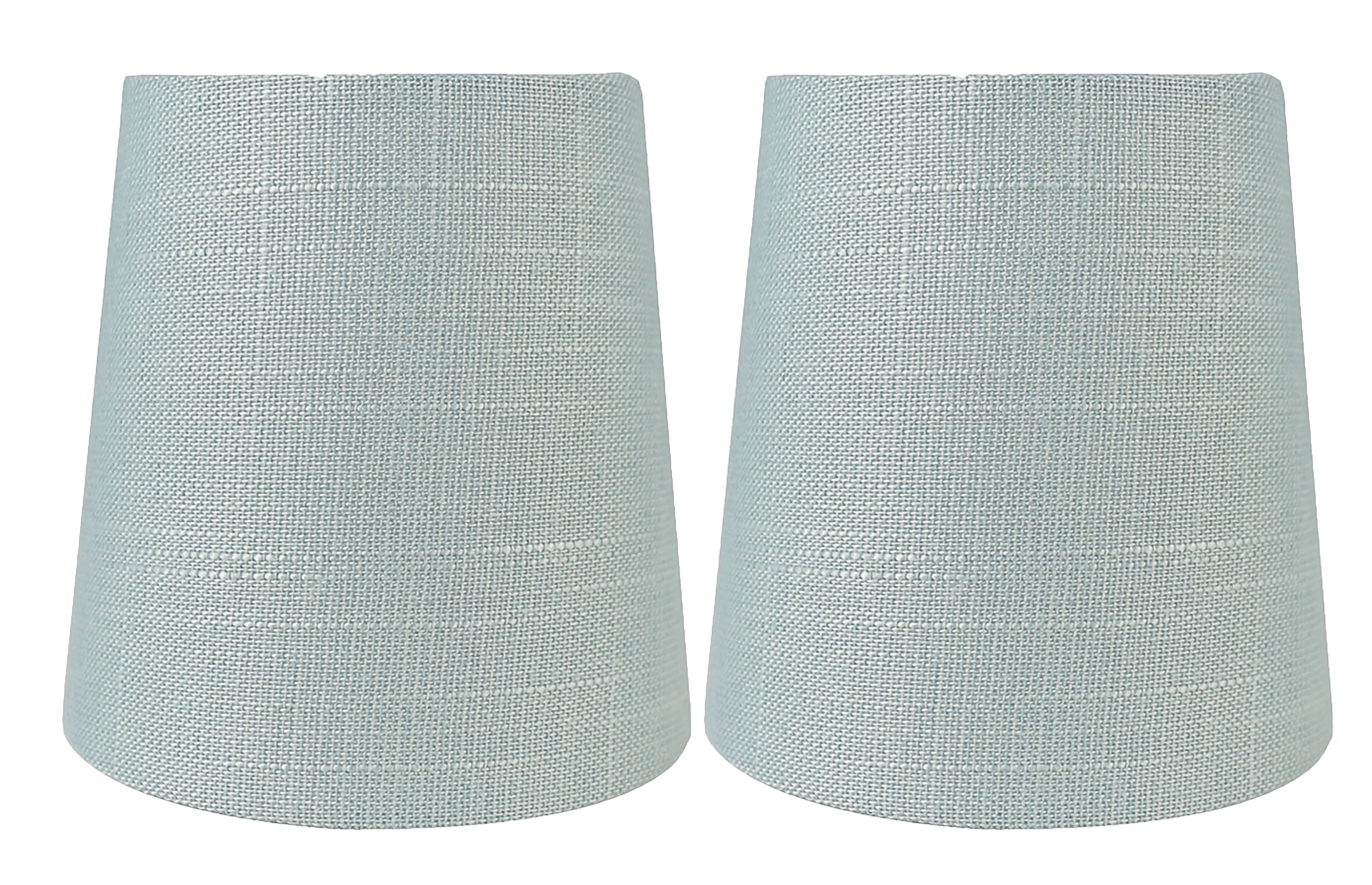 Meriville Set of 2 Capri Linen Clip On Chandelier Lamp Shades, 3.5-inch ...