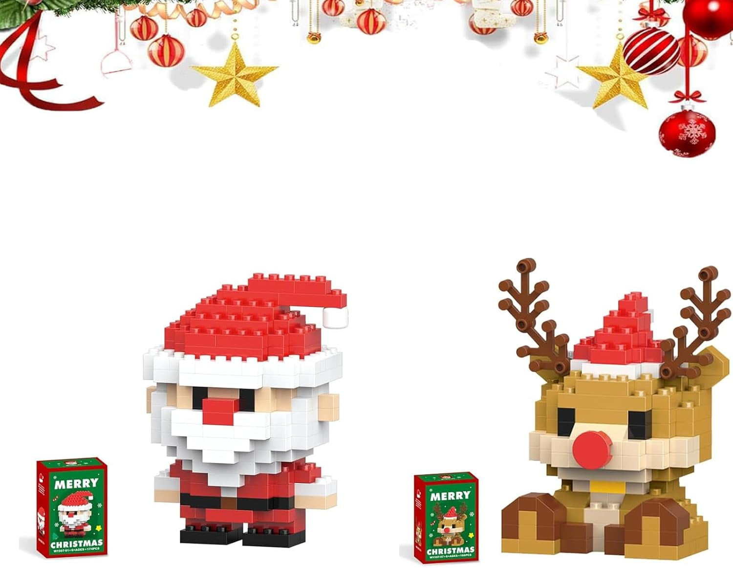 Meriwond Santa Claus Design Building Blocks Set, 2025 New Christmas ...