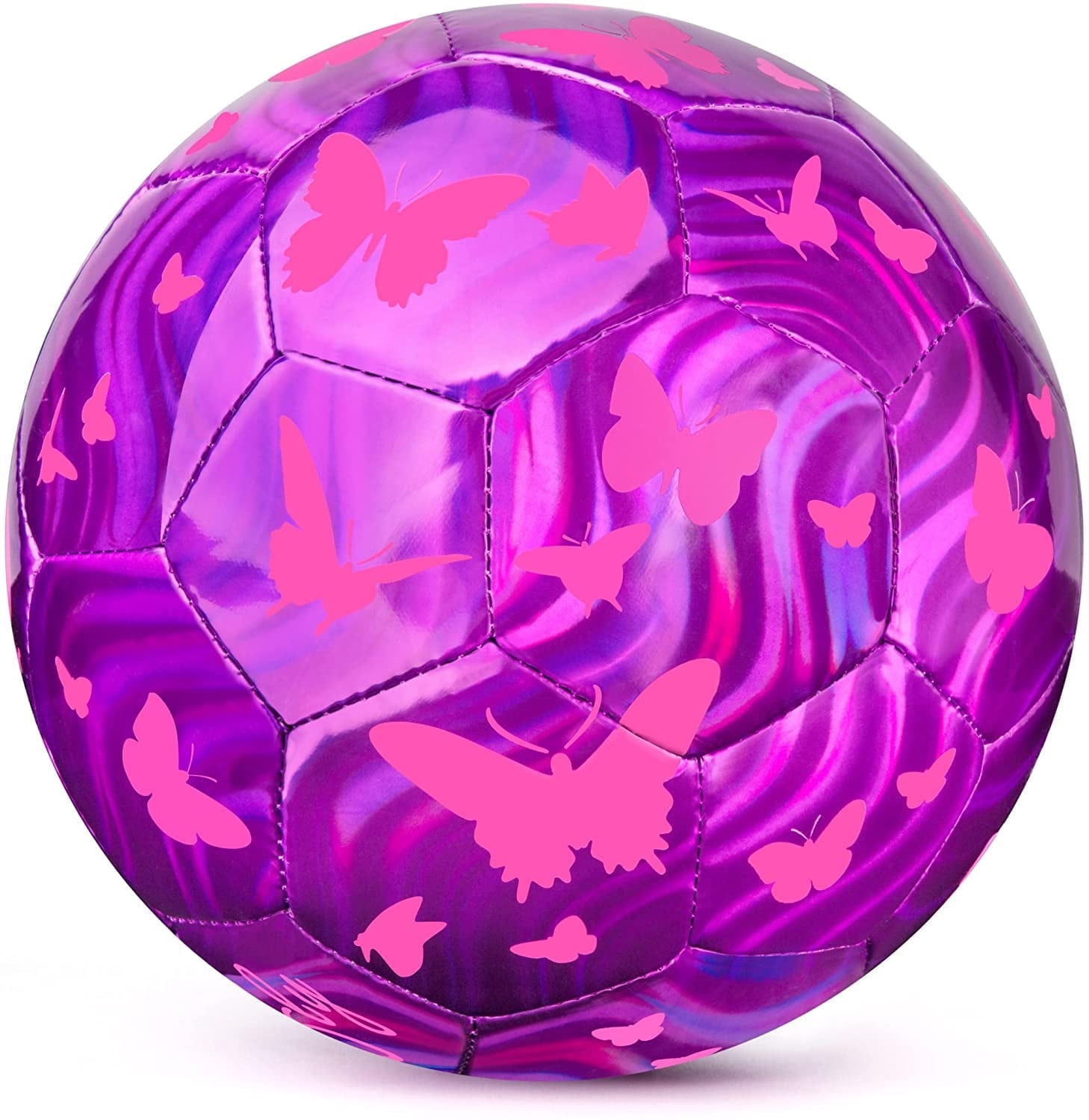 Merkapa Kids Soccer Ball, Sparkling Soccer Ball Cartoon Ball Toy with ...