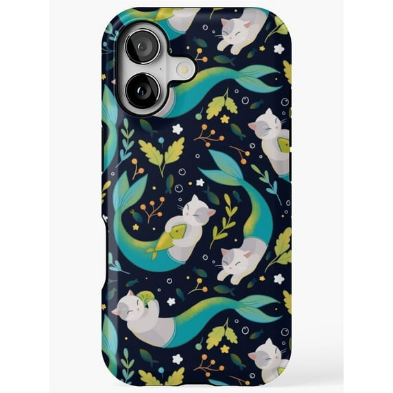 Merkitties Cute Fantasy Cats Phone Case for iPhone 11 12 13 14 15 16 17 ...