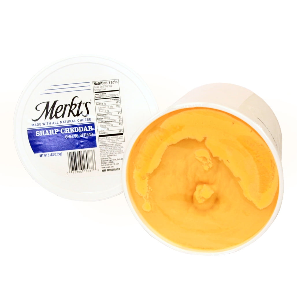 Merkts Sharp Cheddar Cheese Spread, 5 Pound -- 2 per case. - Walmart.com
