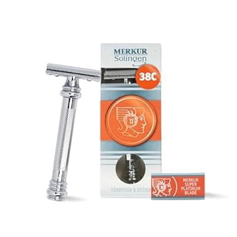 Merkur Heavy Duty Long Barber Pole Safety Razor, Chrome - Walmart.com