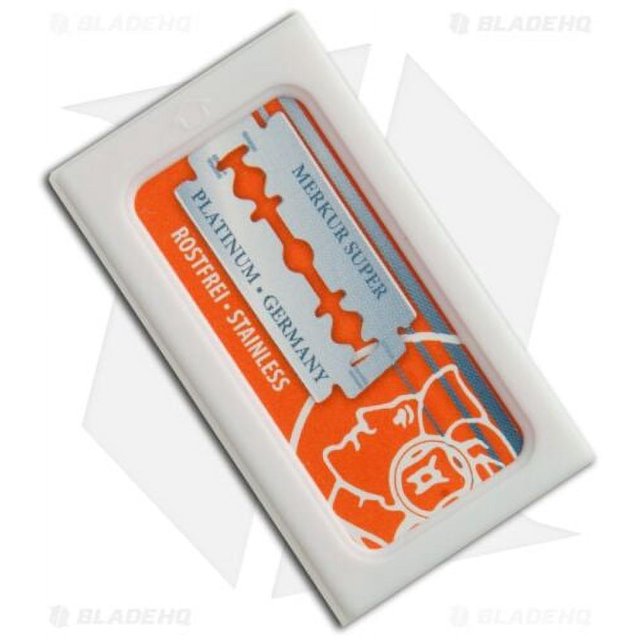 Merkur Platinum Double Edge Razor Blades - 50 Blades - Walmart.com