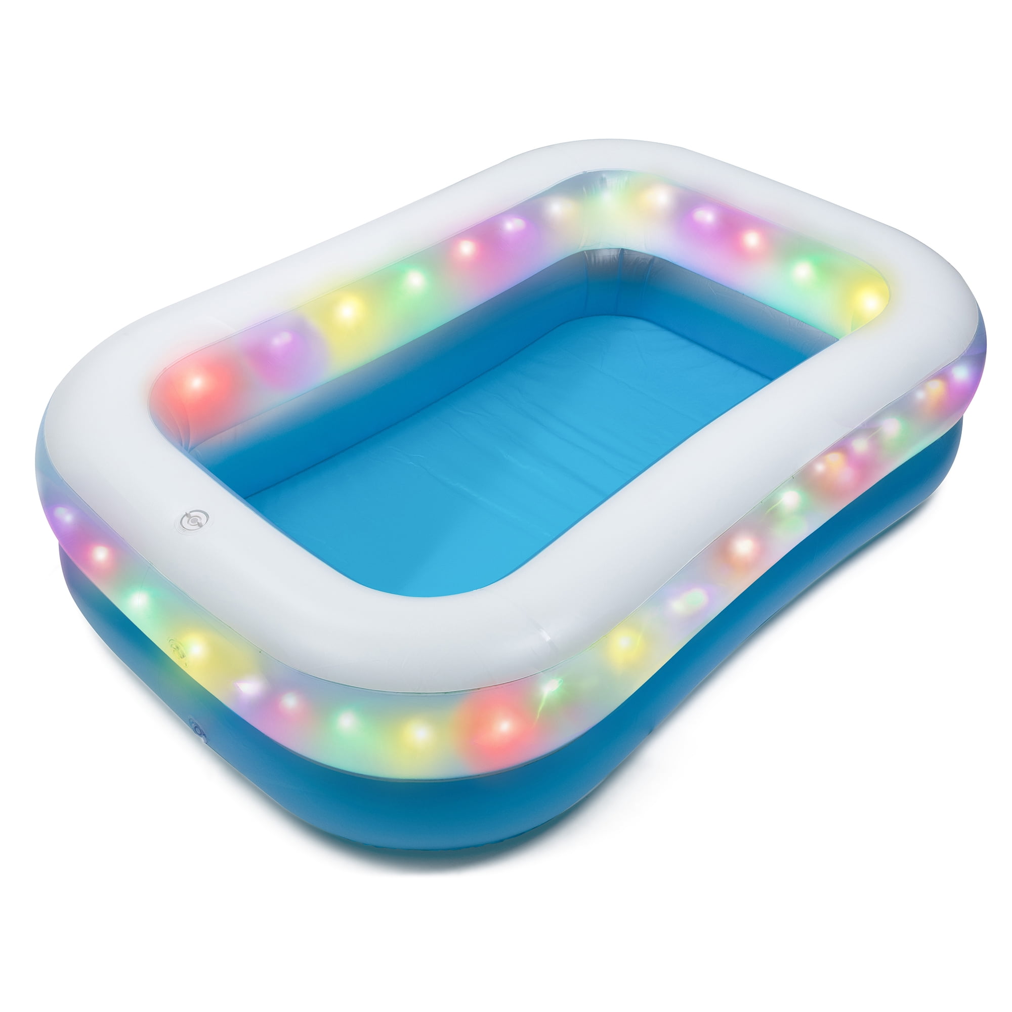 Merkury Innovations HGLO 6 ft Inflatable LED Swimming Pool, Multi ...