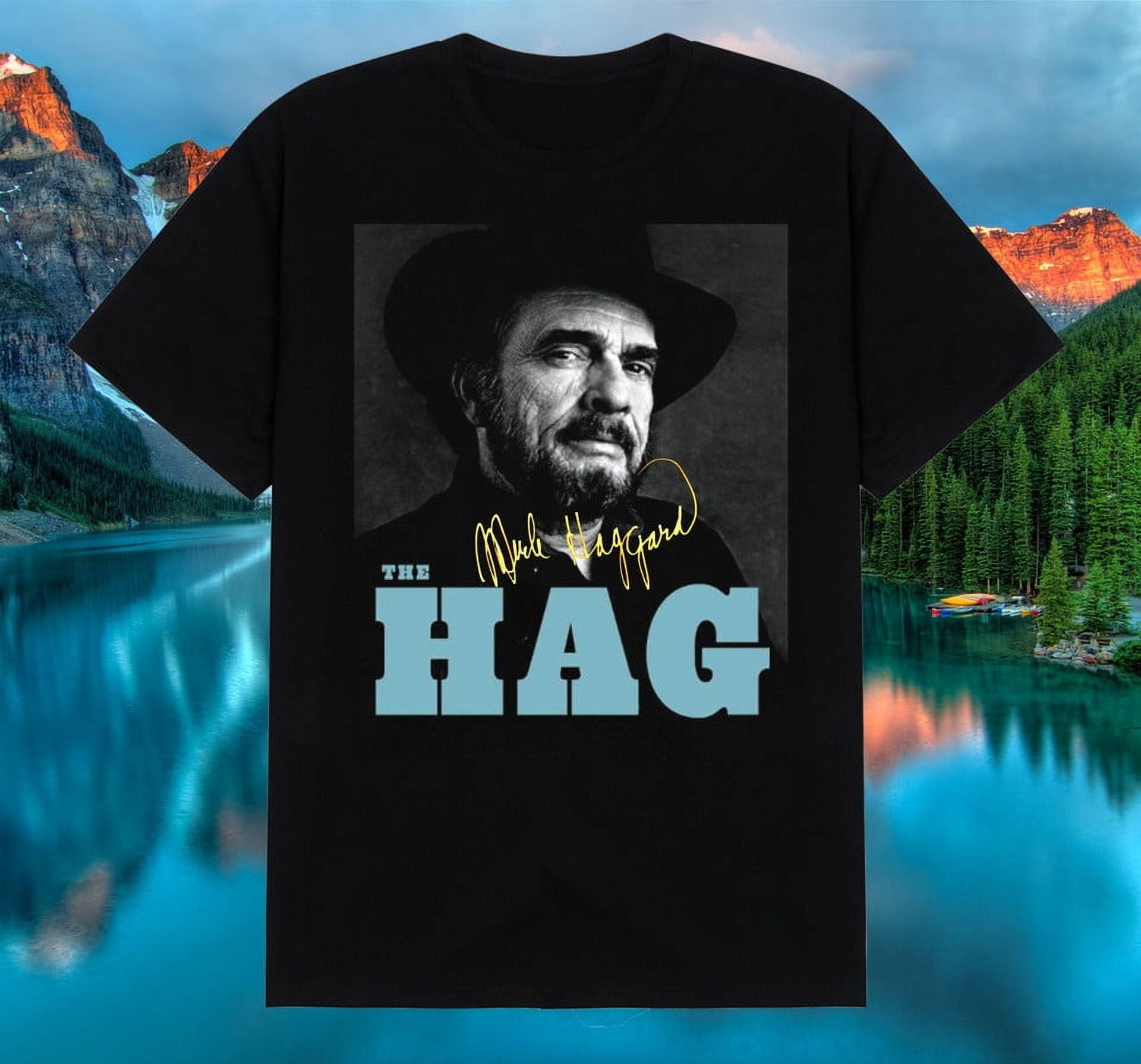 Merle Haggard signature T shirt Black All Siz S-5XL MEN - Walmart.com