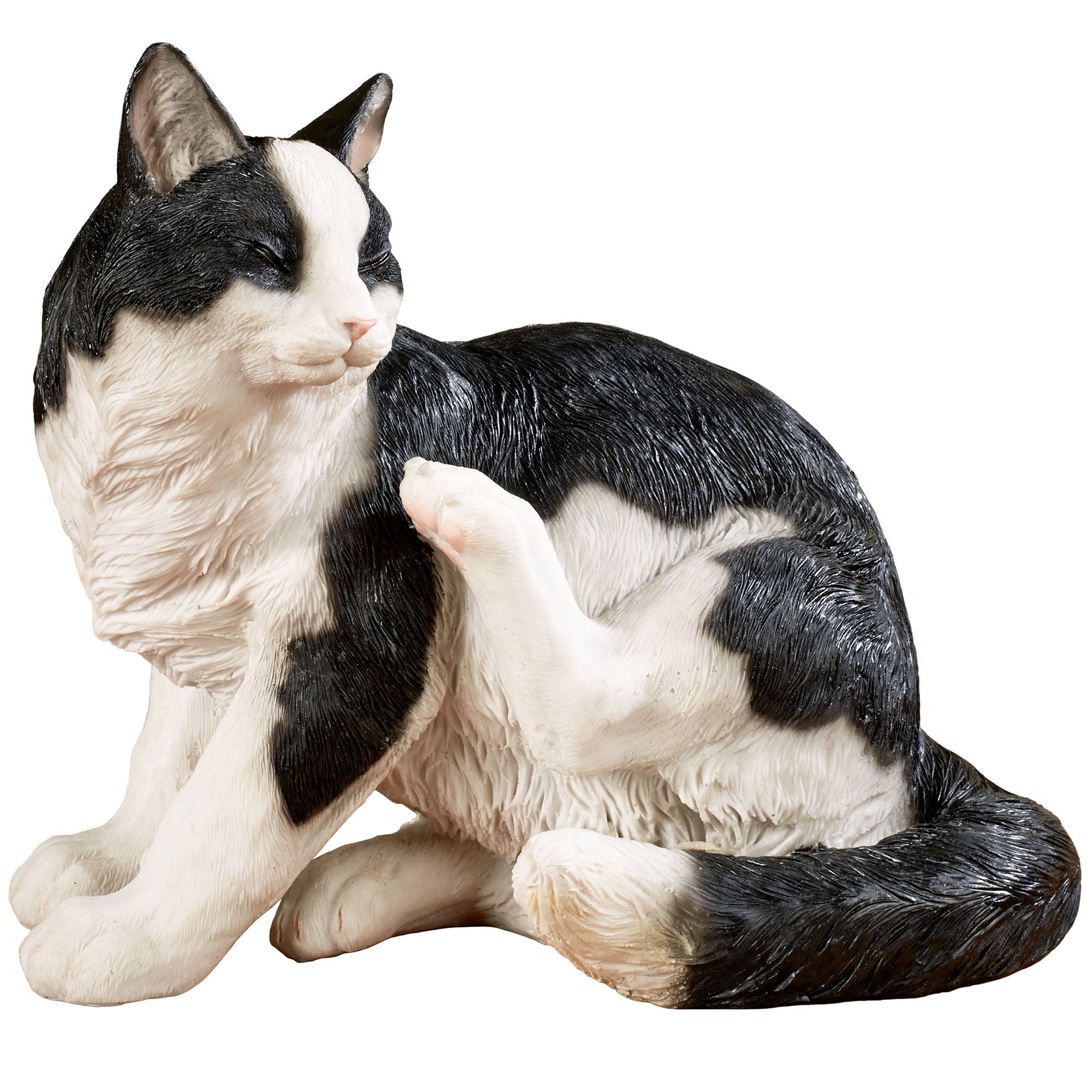 Merlin Cat Sculpture Black/White Black/White - Walmart.com