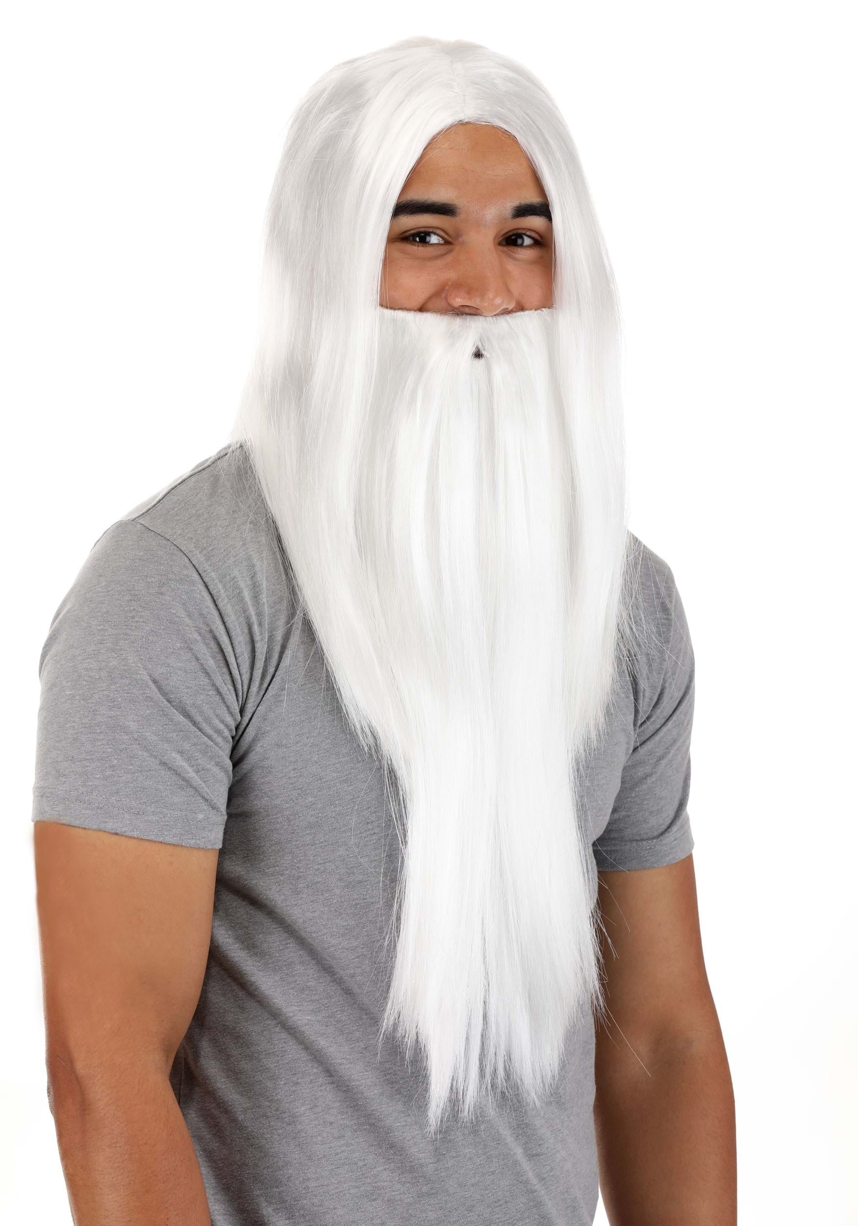 Merlin Wig and beard Costume Kit - Walmart.com