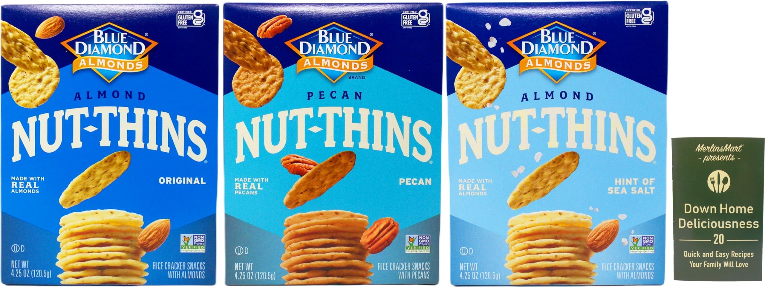 MerlinsMart Zine + Blue Diamond Nut-Thins Gluten-Free Crackers 3 Flavor ...