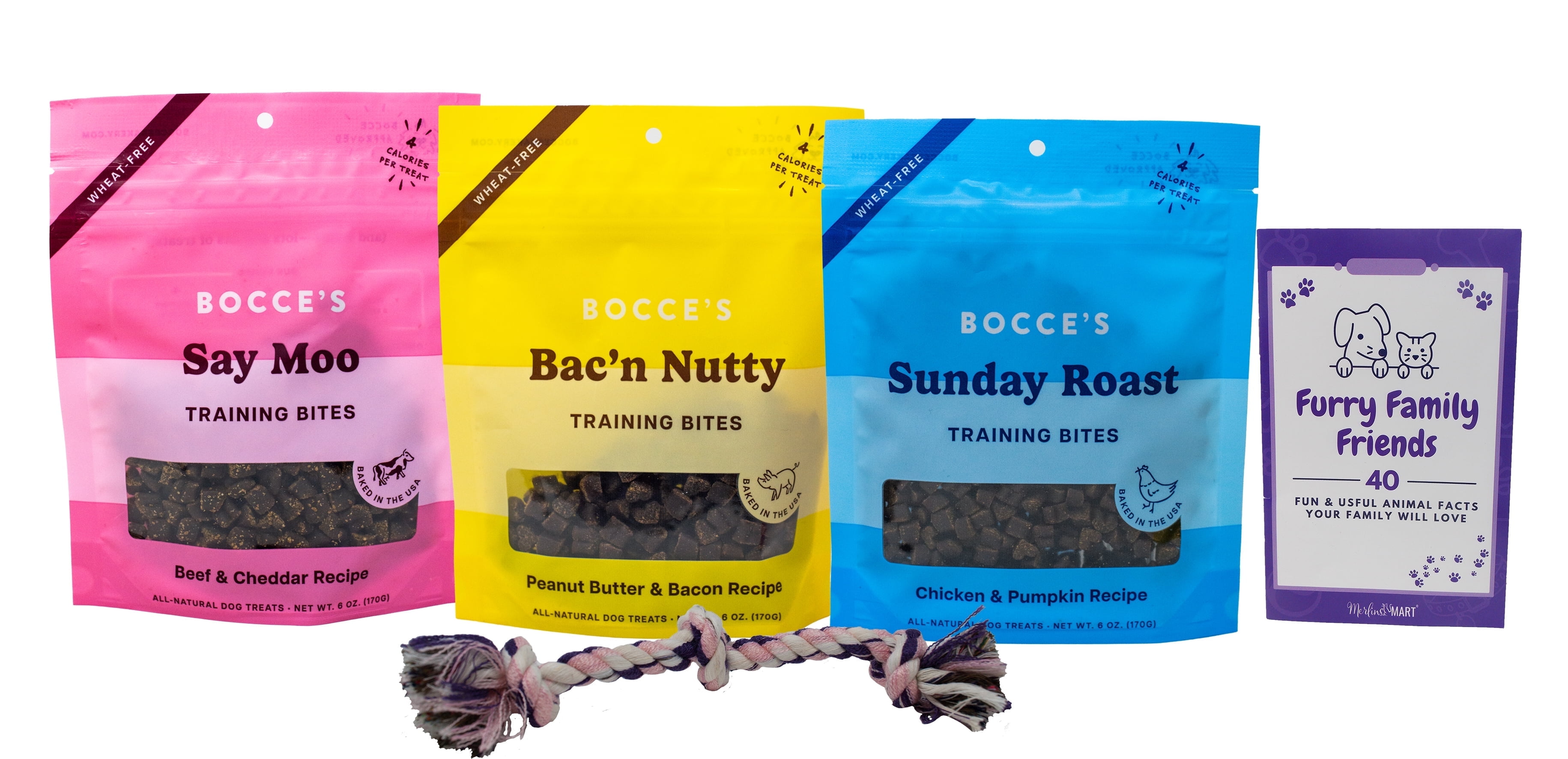 Bocce's Bakery Soft & Chewy Training Bites Dog Treats 3 Flavor Variety ...