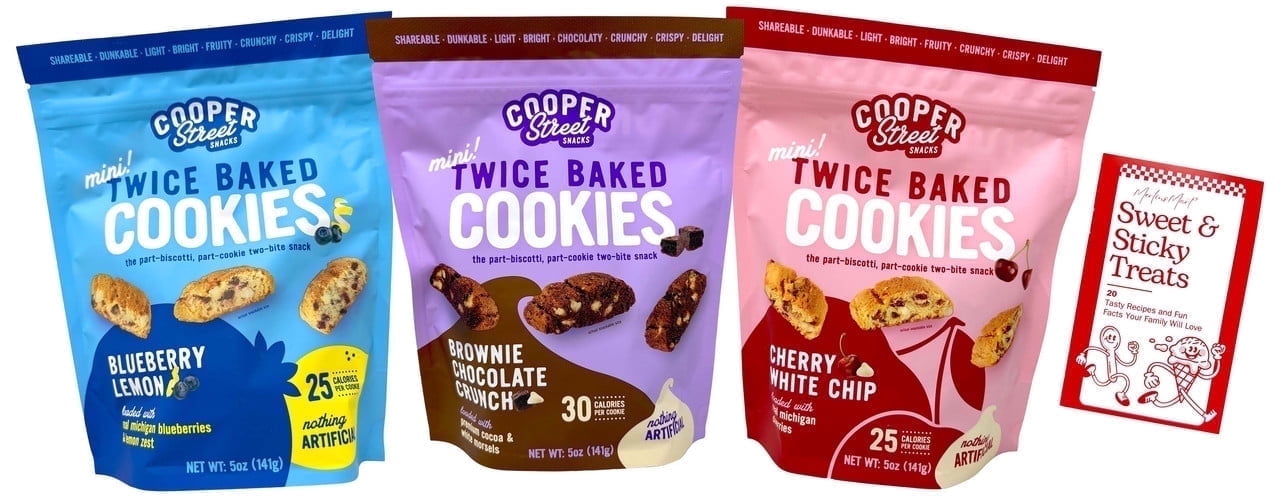 Cooper Street Mini Cookies Twice Baked (1) each: Blueberry Lemon ...