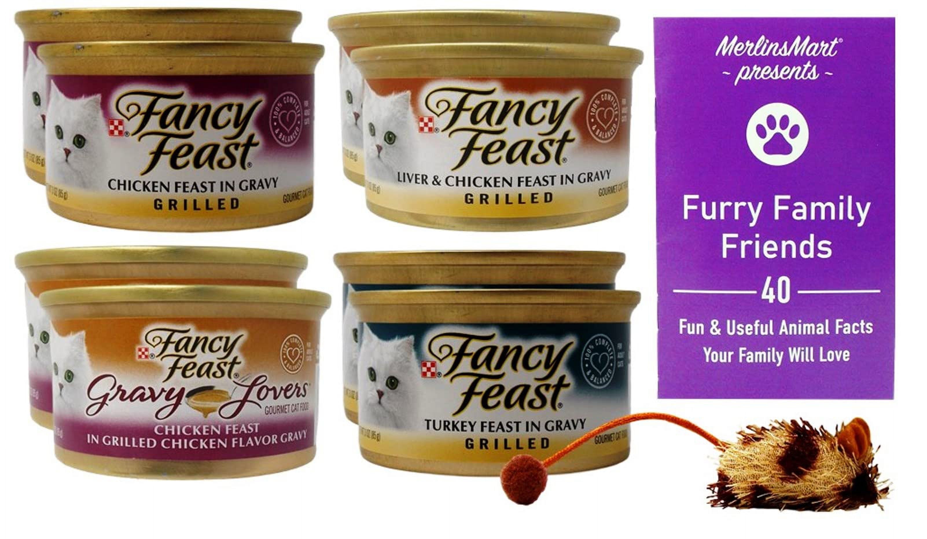 Fancy Feast Adult Cat Food 4 Flavor Grilled Sampler (2) Each: Liver ...