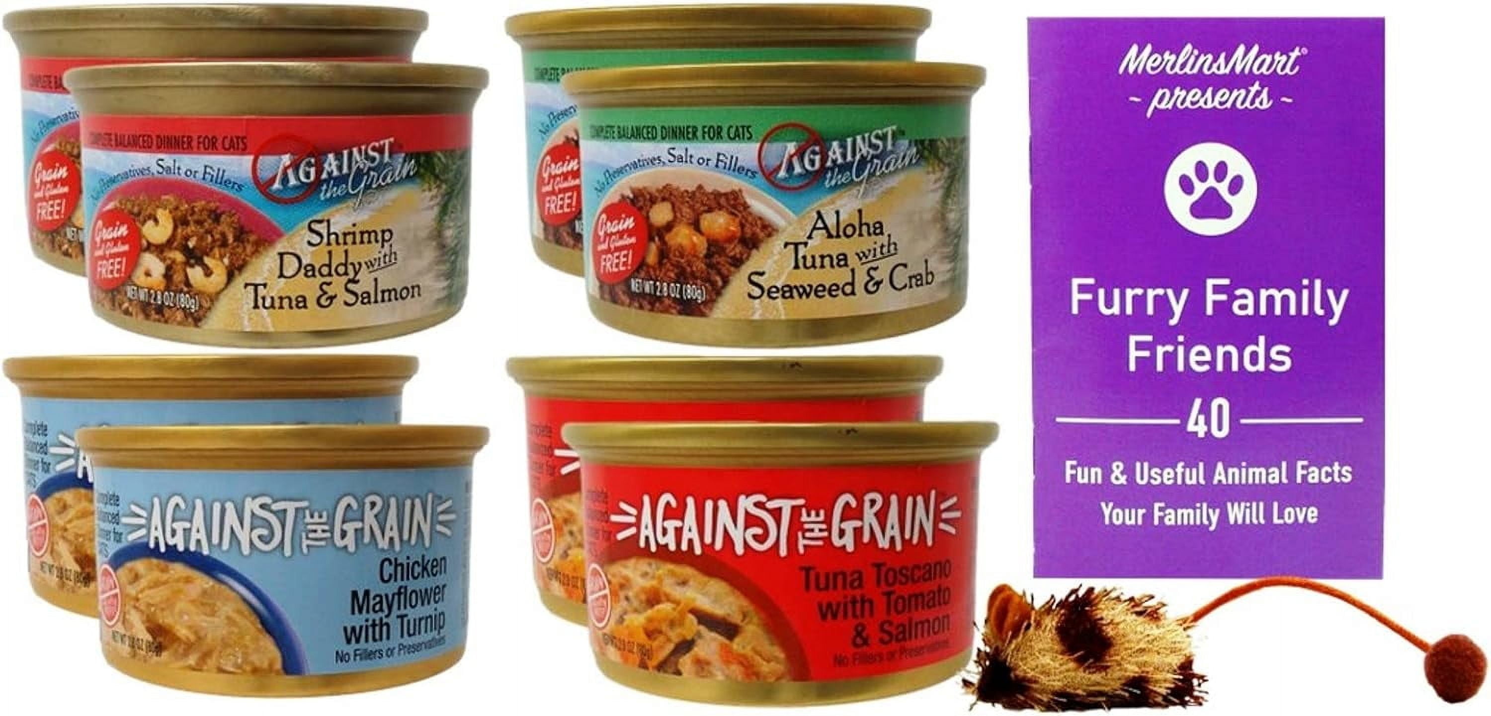 Against the Grain Canned Wet Cat Food - 4 Flavor Sampler (2) Each ...