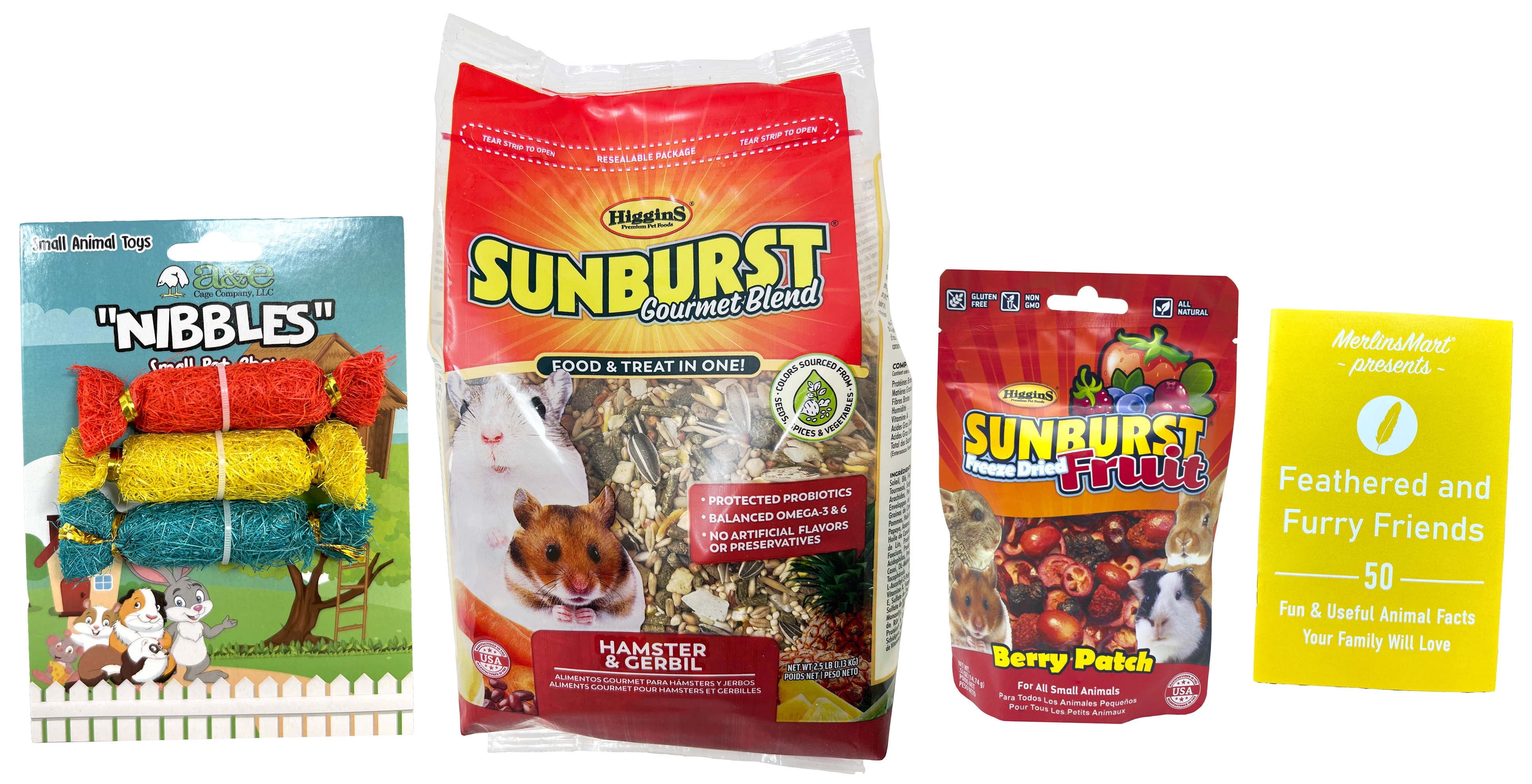 Higgins Sunburst Gourmet Blend Hamster Gerbil Food (2.5 Lbs) with ...