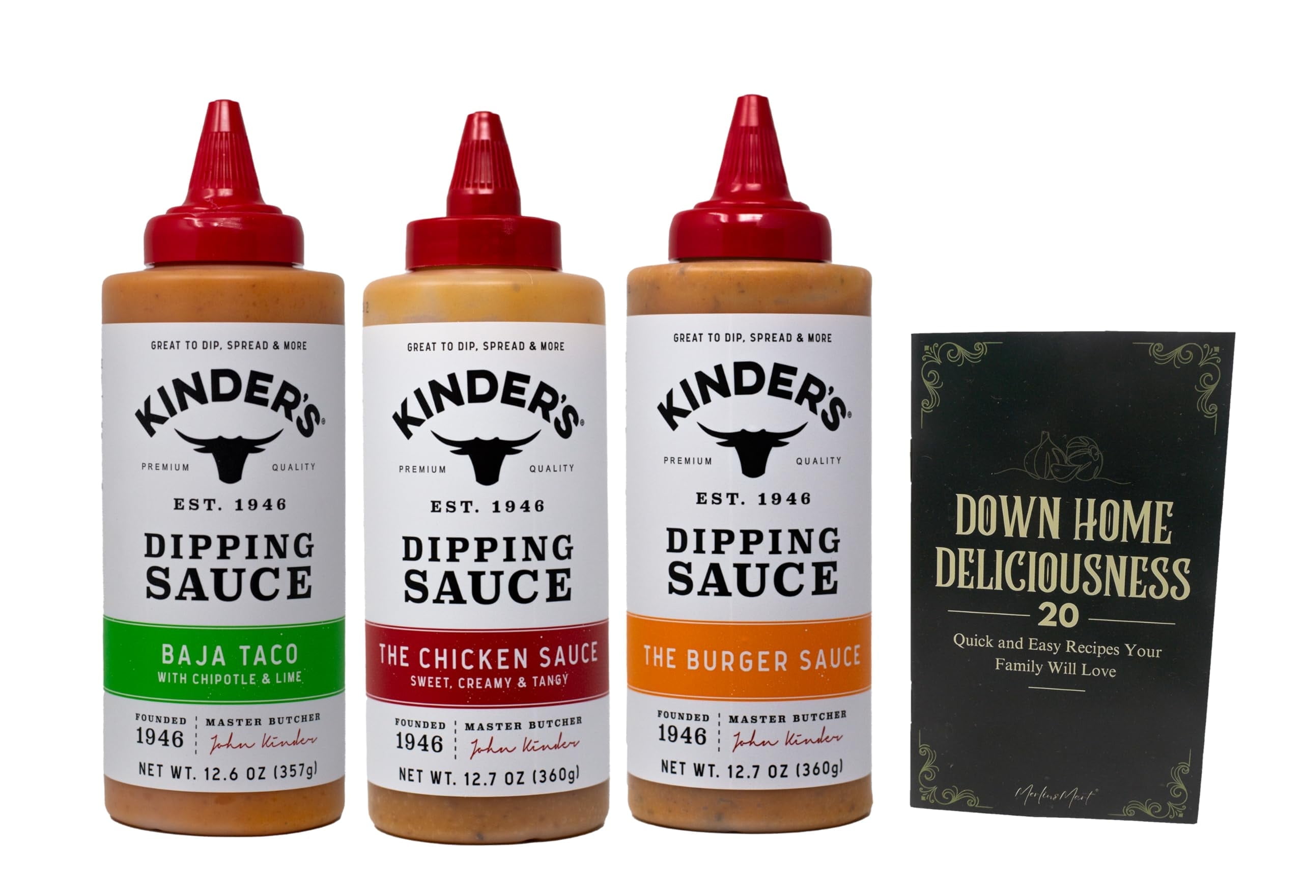 Kinder's Dipping Sauce 3 Flavors - (1) Each: Classic Burger, Chipotle ...