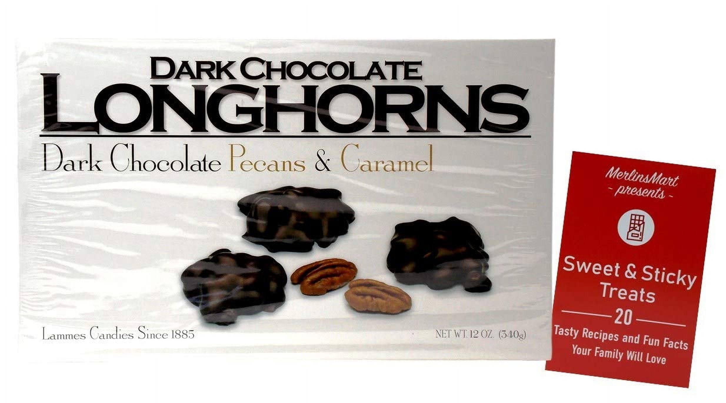 Lammes Candies Longhorns Caramel Chocolate Pecan Clusters Gift Box (1 ...