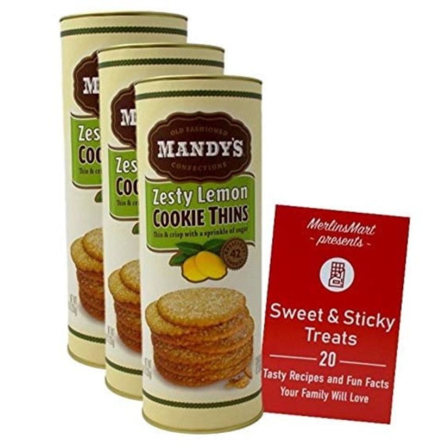 Mandy's Sweet Old Fashioned Lemon Cookies Thins | Zesty Lemon (4.6 ...