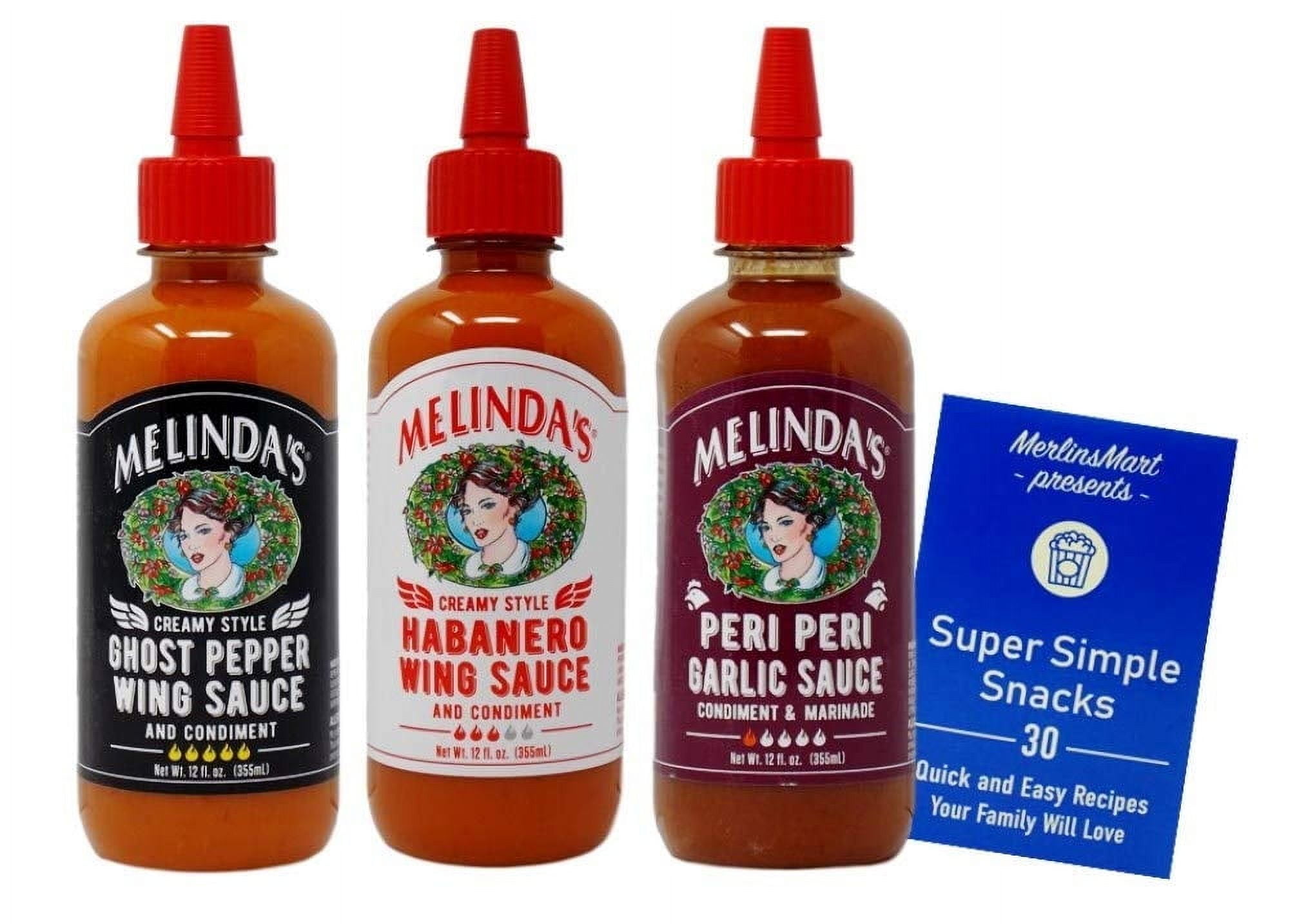 Melinda's Hot Sauce Condiment 3 Flavor Variety Pack (1) each: Creamy ...