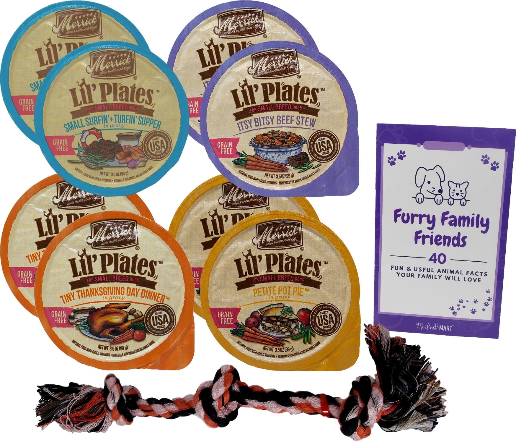 Merrick Lil' Plates Grain Free Small Breed Dog Food 4 Flavor 8 Can ...