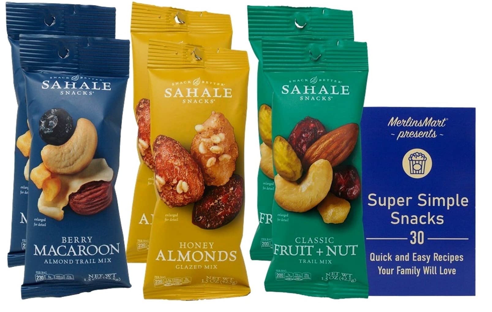 MerlinsMart Sahale's Snacks Nut Trail Mix, 3 Flavors, 6 Pouches, Non ...