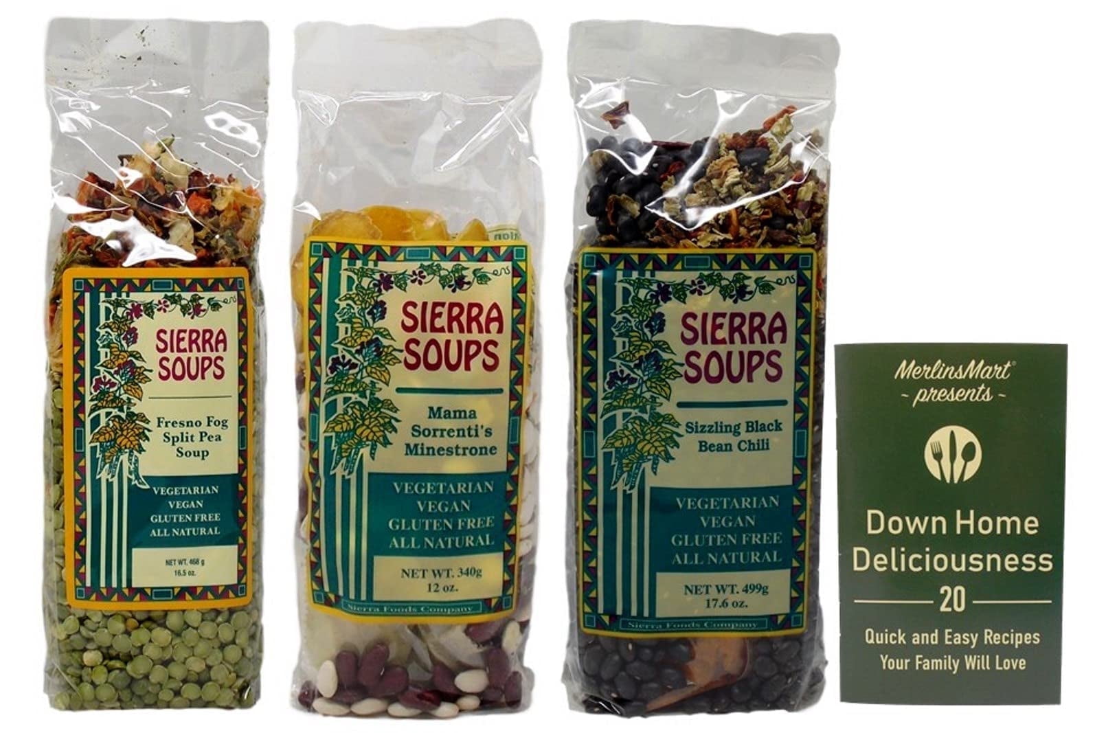 Sierra Dry Soup Mix 3 Flavor Variety (1) Each: Fresno Fog Split Pea ...