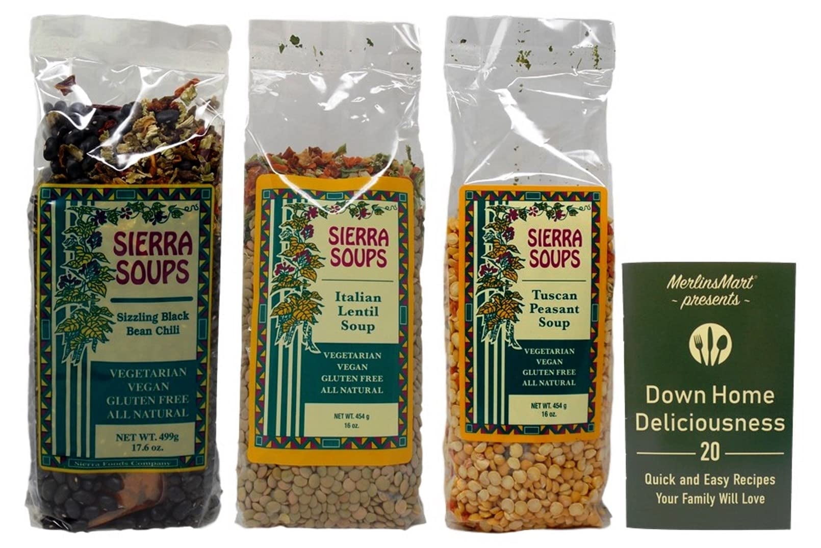 Sierra Dry Soup Mix 3 Flavor Variety - (1) Each: Sizzling Black Bean ...