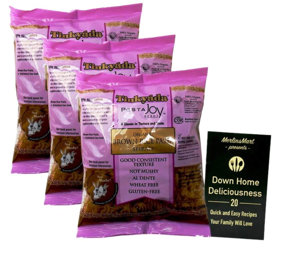 Tinkyada Organic Gluten-Free Brown Rice Pasta - Spirals (12 Ounces) - 3 ...