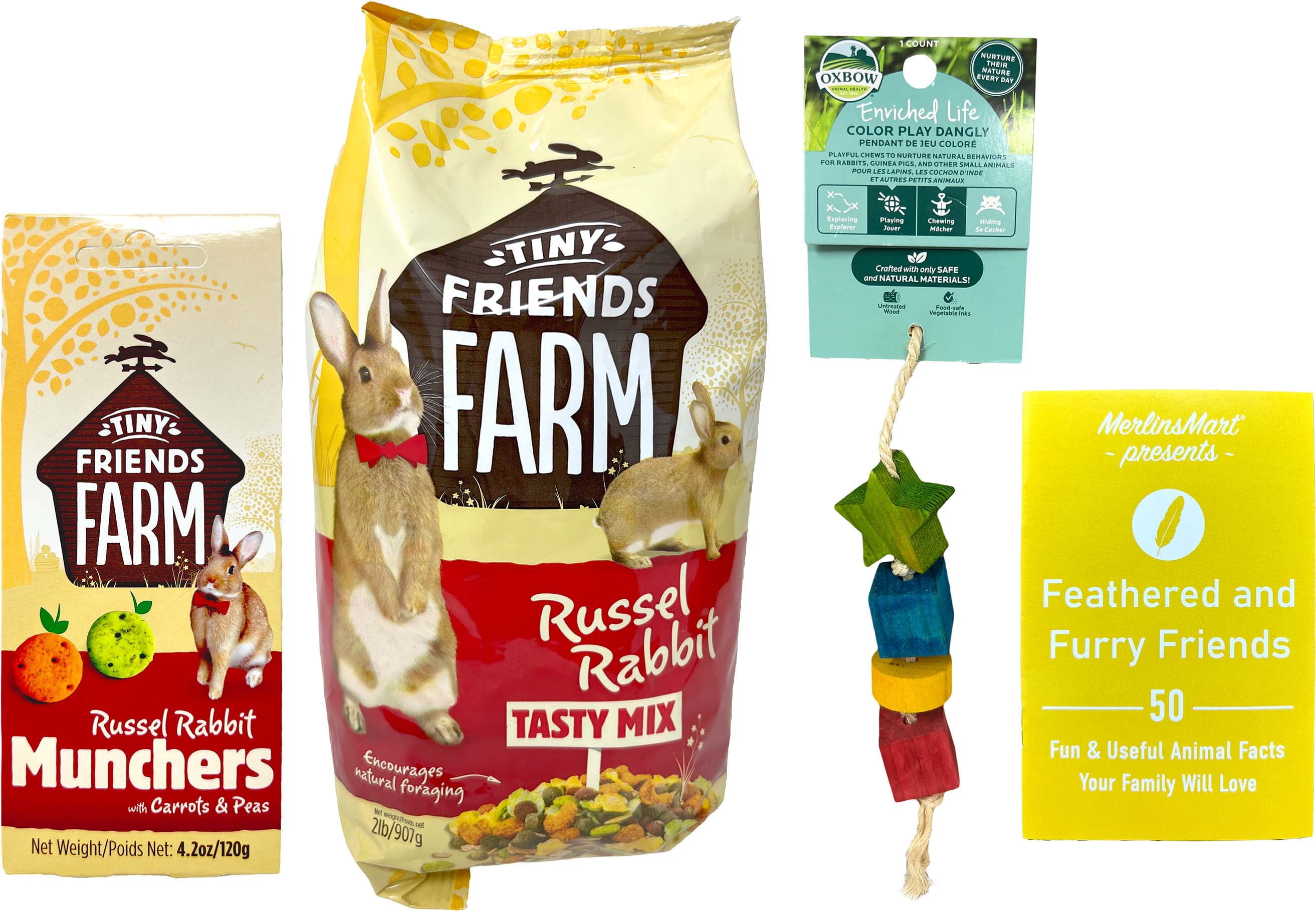 Tiny Friends Farm Russel Rabbit Tasty Mix Food (2 Lbs) and Munchers ...