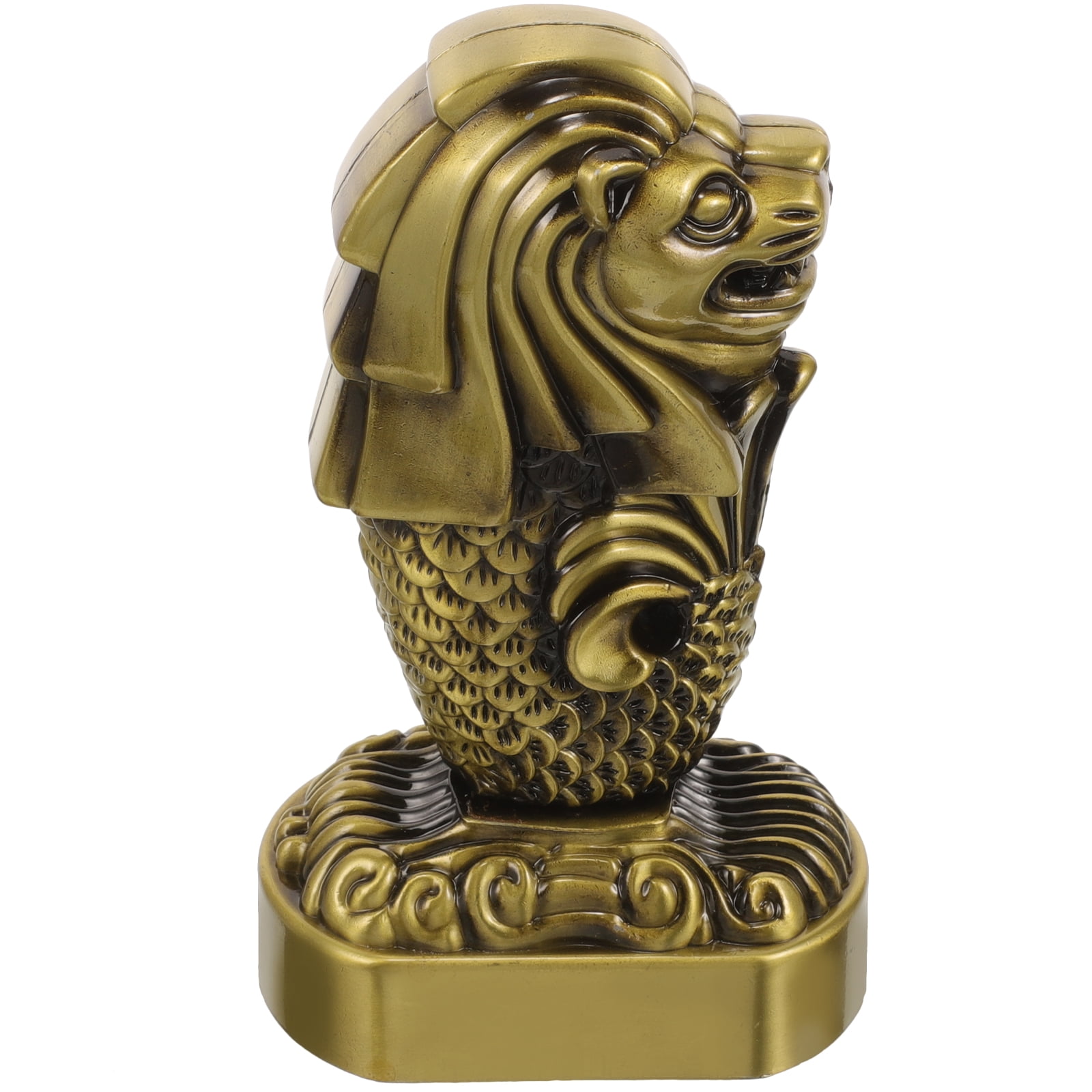 Merlion Statue Metal Merlion Sculpture Figurine Travel Souvenir ...