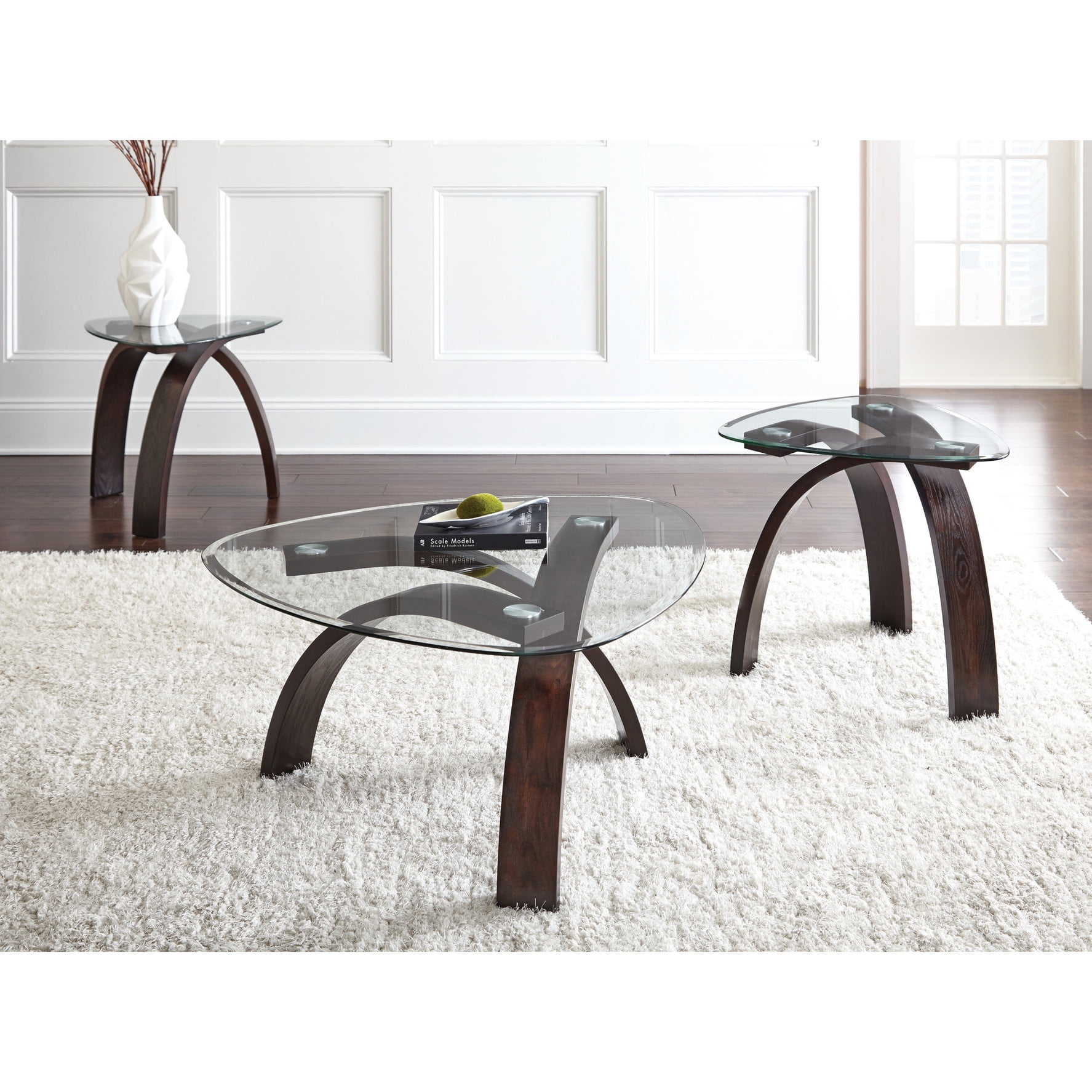 Merlot Cherry Finish - Bentwood Base with Undertop Display - Occasional ...