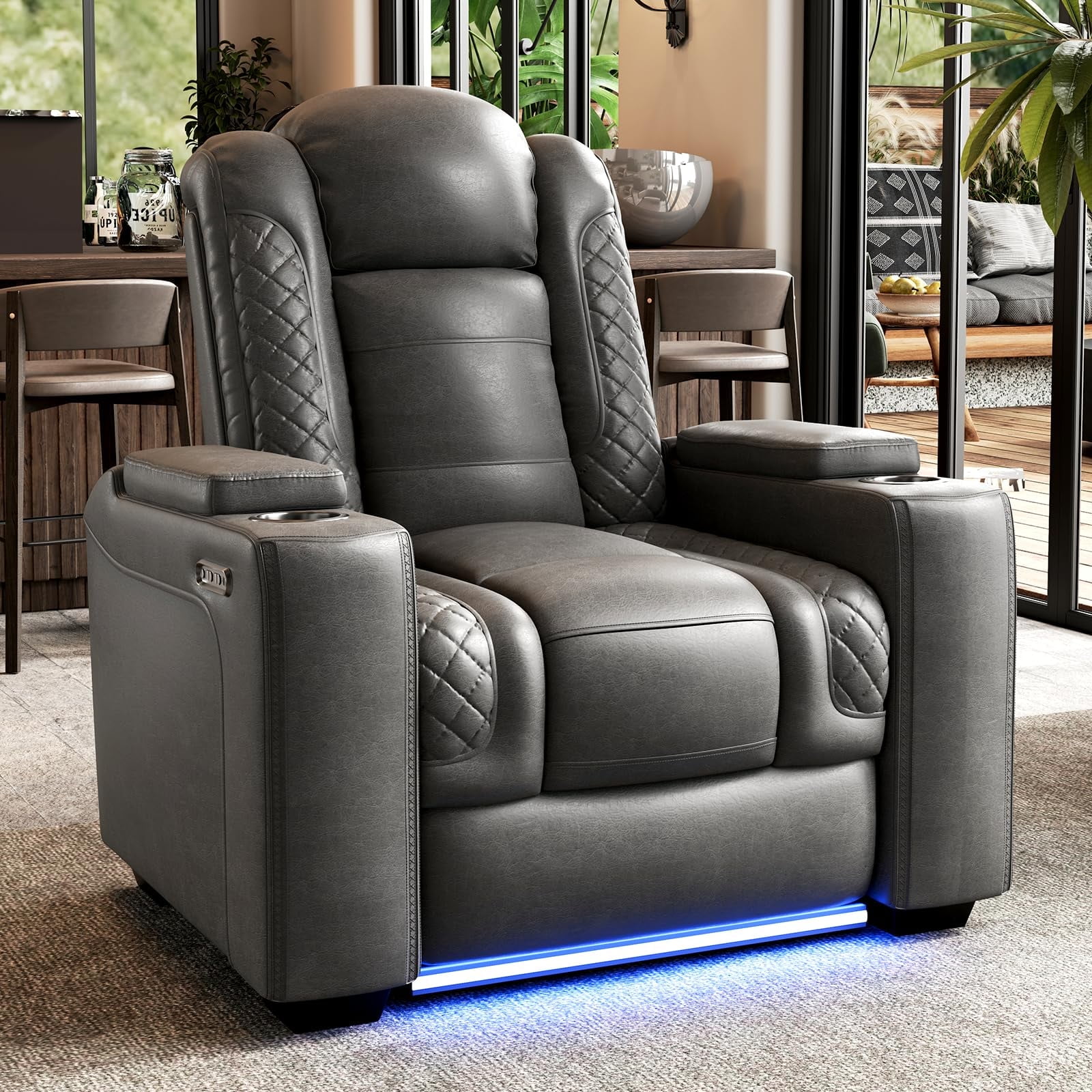 Merluxy Home Theater Seating Seats, Game Movie Dual Motor Recliner ...