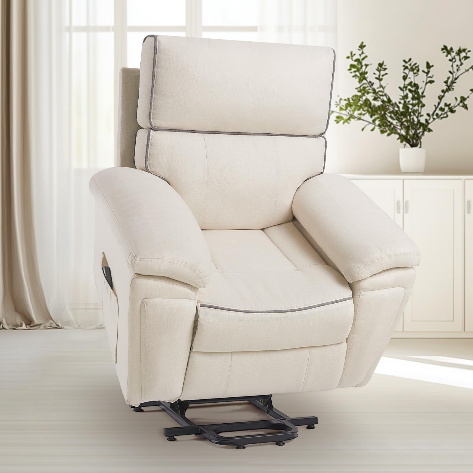 Merluxy Large Power Lift Recliner Chair for Elderly, Electric ...