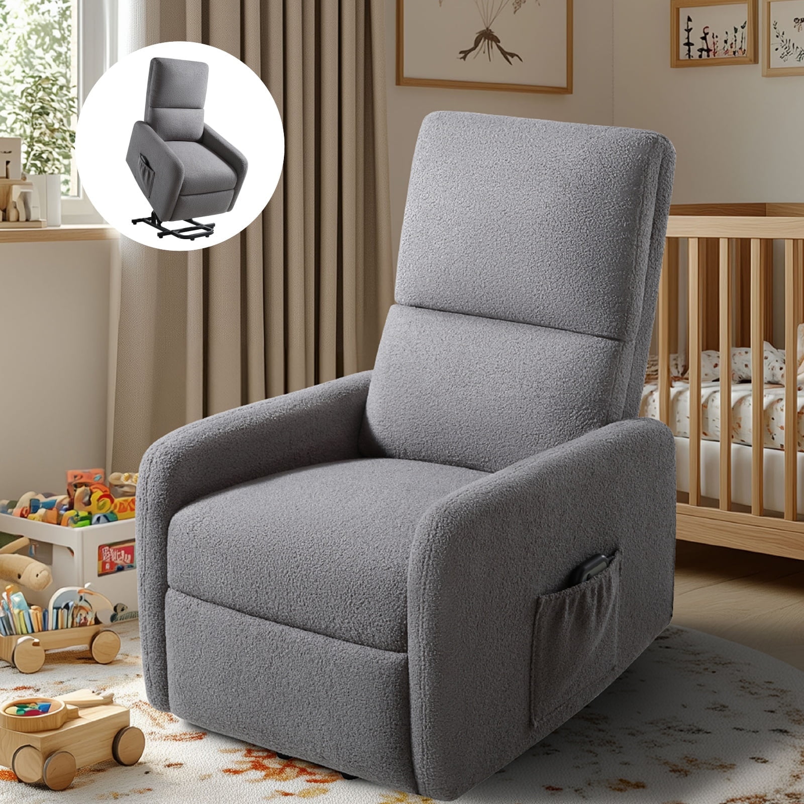 Merluxy Power Lift Recliner Chairs for Adults,Small Recliner with High ...
