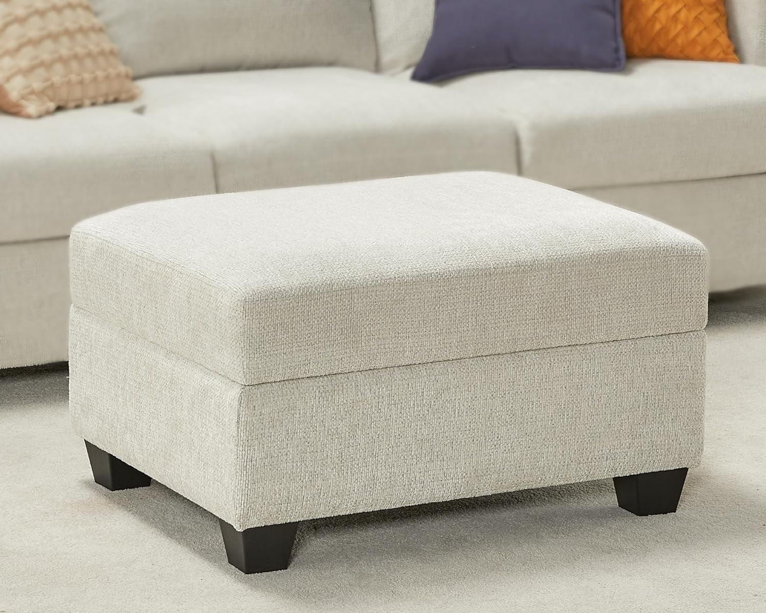 Merluxy Sofa, Comfy Couch- Ottoman with Deep Seats, Modern Couch for ...