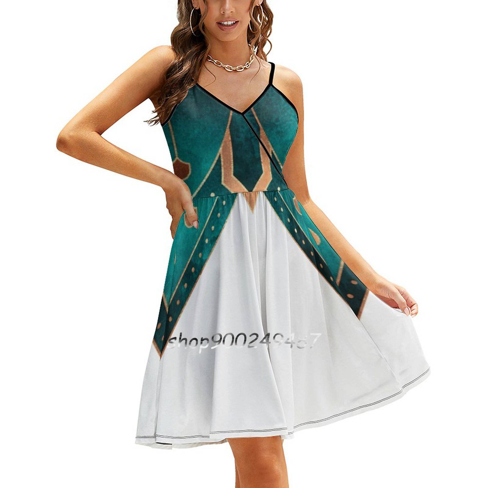 Mermaid 1 Sweet Elegant Dress Women Korean Kawaii Square Collar Dress ...
