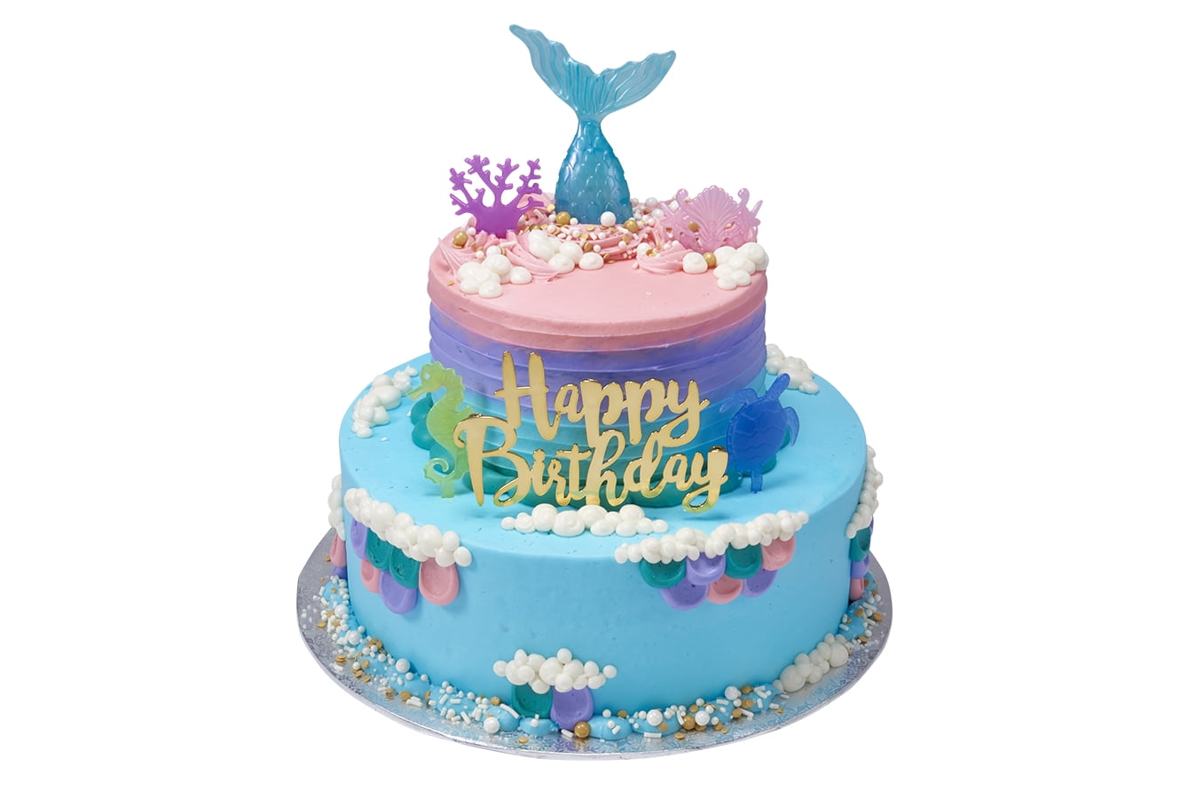 Mermaid 2 Tier Cake - Walmart.com