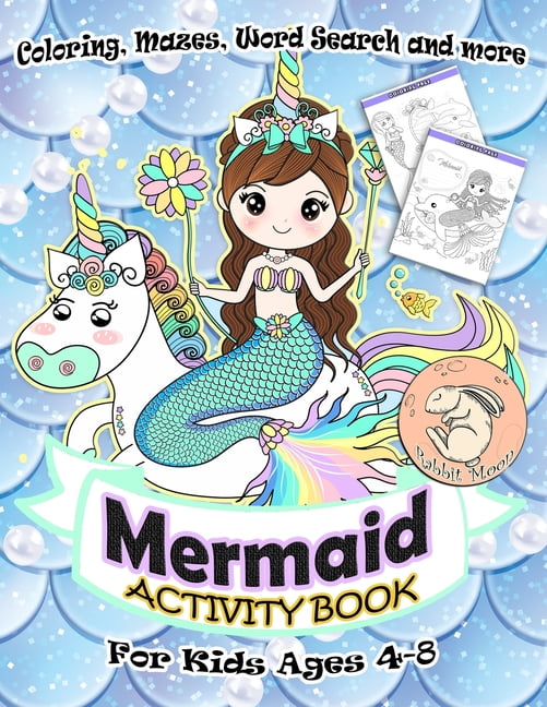 Mermaid Activity Book Mermaid Activity Book for Kids Ages 4-8: A Fun ...