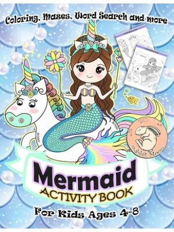 Mermaid Activity Book for Kids Ages 4-8: A Fun Kid Workbook Game For ...