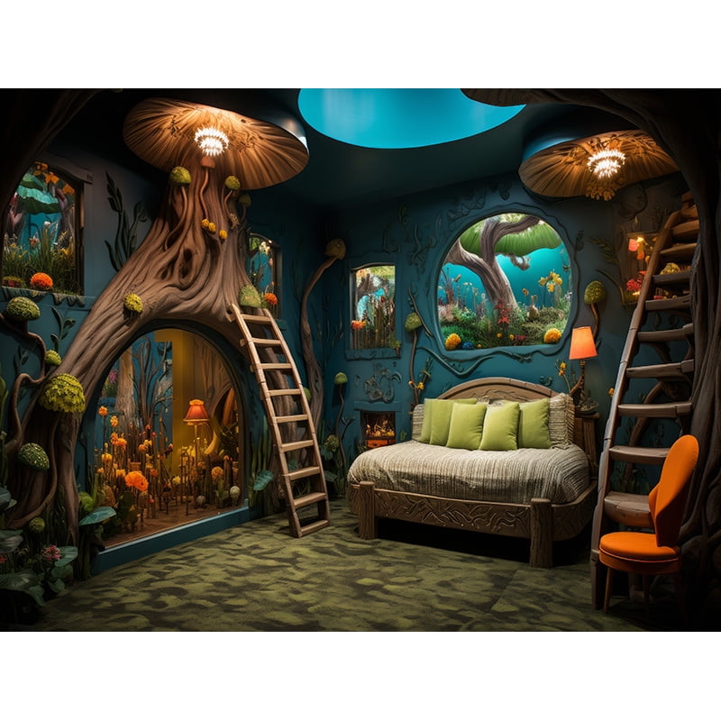 Mermaid Beach Scene Star Photography Backdrops Happy Birthday r ...