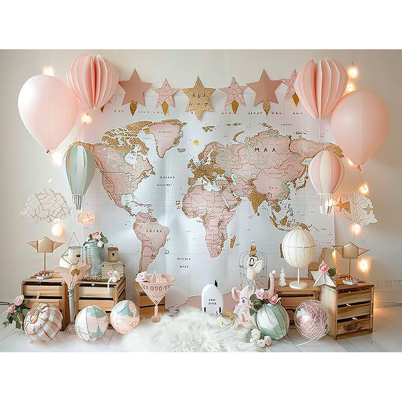 Mermaid Beach Scene Star Photography Backdrops Happy Birthday r ...